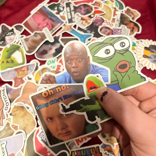 10-100 Throwback Memes and Funny References Sticker Pack - Etsy
