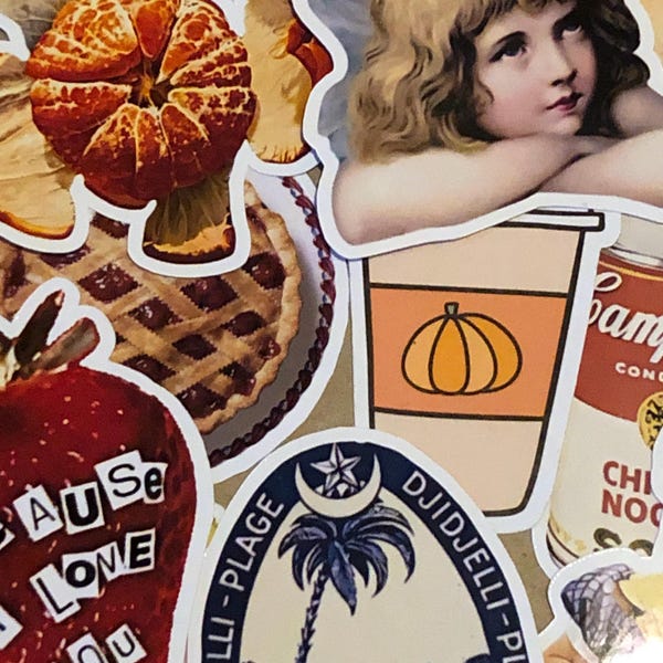 Mystery Sticker Pack, Pinterest Aesthetic Stickers, Waterproof Stickers ...