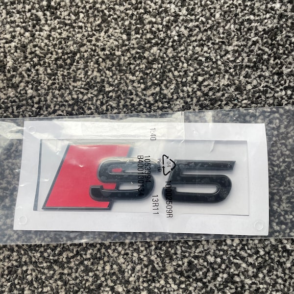 Gloss Black TTRS Boot Badge Audi - Etsy