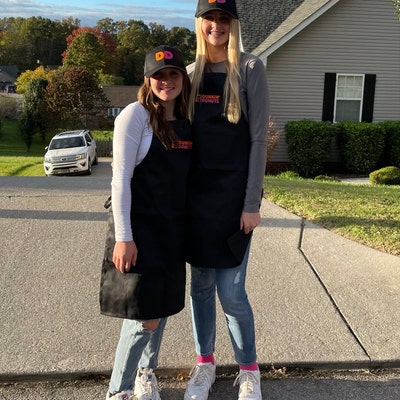 Adult Teen Dress up Set Dunkin' Donuts Apron, Hat, and 2 Name Tags ...