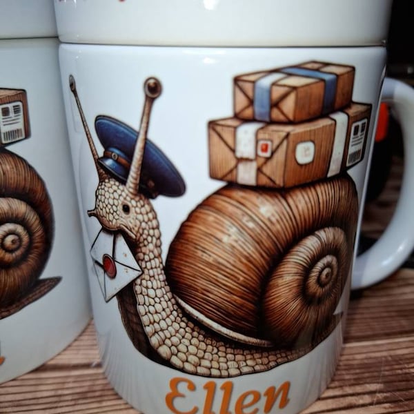 Snail Mail Carrier Transparent PNG Clipart,hand-drawn Postman Snail ...