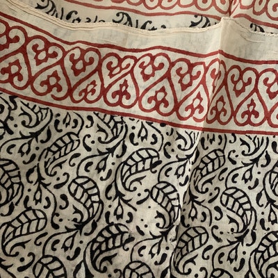 Set of 2 Organic Cotton Bandana Man/woman, Block Print Bandana, Bandana ...