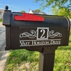 Mailbox Decal 11 Custom Personalized Vinyl Mailbox Decal ANCHOR SET OF ...
