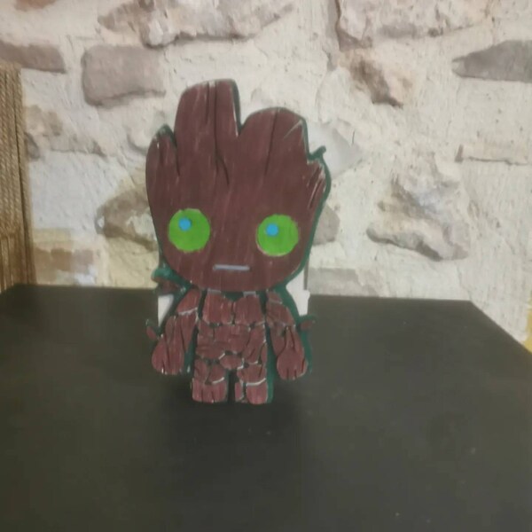 Groot- 3d Model Puzzle Baby Groot Laser Cut Dxf Cdr Svg Vector Digital ...