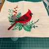 Christmas Cardinal - Machine Embroidery Design - 3 Sizes, Xmas Holly ...