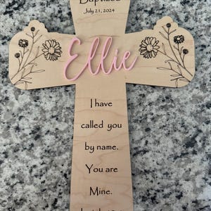 Communion, Dedication or Baptism Gift for Girl, Personalized Engraved ...