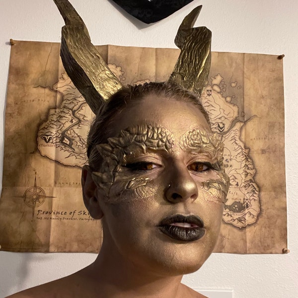 Dragon/scales/lizard Prosthetic, 2 Sides, Mask, SFX Makeup, Silicone ...