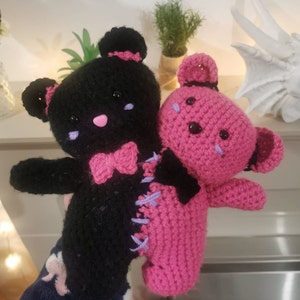 Crochet Pattern Two Headed Plushie, Bunny, Bear, Halloween, Kawaii ...