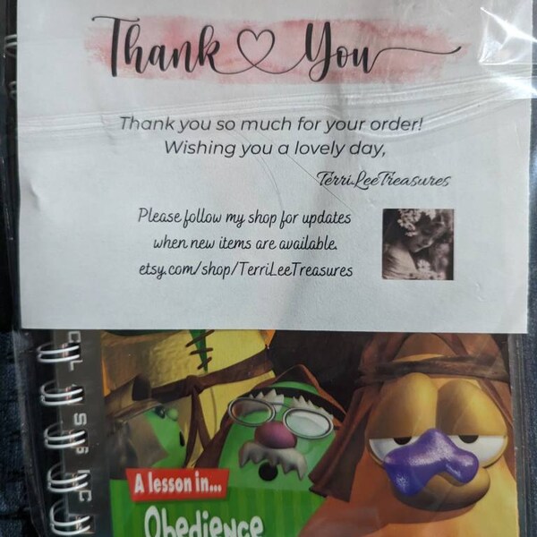 Veggie Tales Notebook Journal Jonah - a Veggie Tales Movie - Etsy