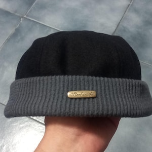 SKIPPER Wool Traditional Marine Breton Cap Merchant Fleet Sailor ...