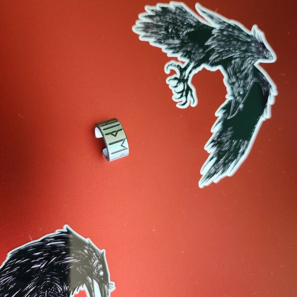 Viking Ear Cuff Custom Elder Futhark Runes Viking Beard Bead Viking ...