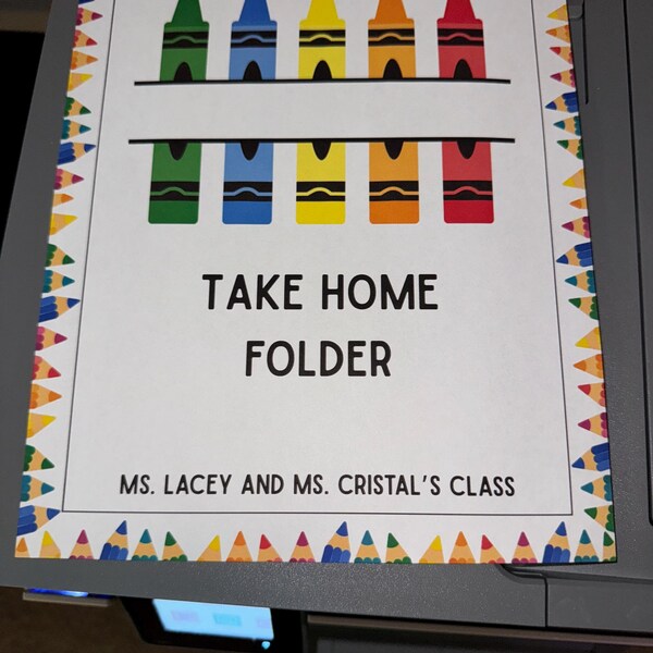 Student Take Home Folder - Etsy