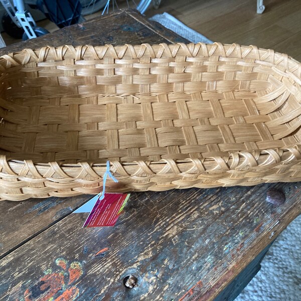 Hand Woven Basket in Golden Oak. Square Basket. Storage Basket. Custom ...