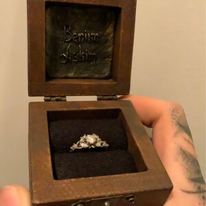 Viking Ring Box With Norse Vegvisir Viking Compass Nordic Jewelry Box ...