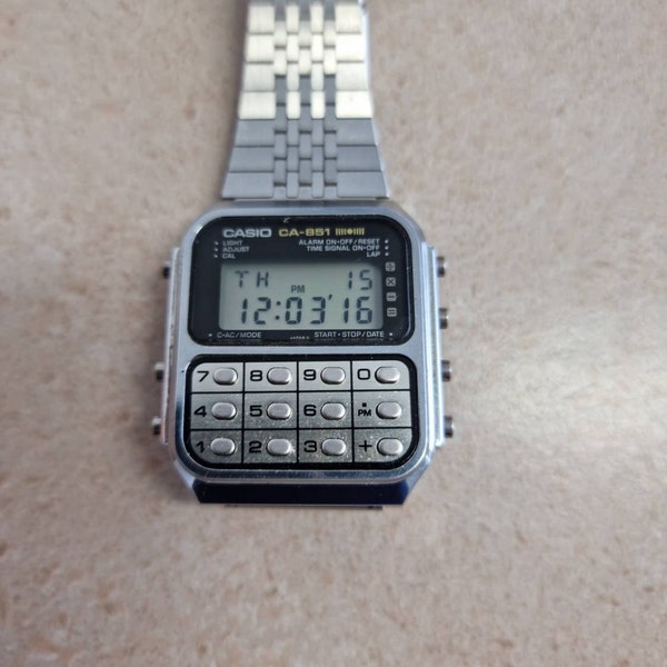 Casio DBC-610 With WR Symbol Calculator Data Bank Watch Module 676 ...