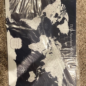 Personalized World Map, Custom Push Pin Map on Canvas, Travel Gift for ...