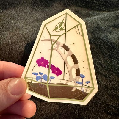 Confused Blob Fish in a Bottle Clear Acrylic Waterproof Sticker - Etsy