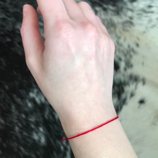 Red String Bracelet Real Red Thread Jewelry Red String Red String of ...