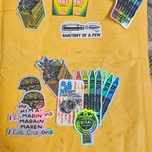 50 Caliber Bullet USMC Crayon Ration 3D Printed Gift for Marine Marine ...