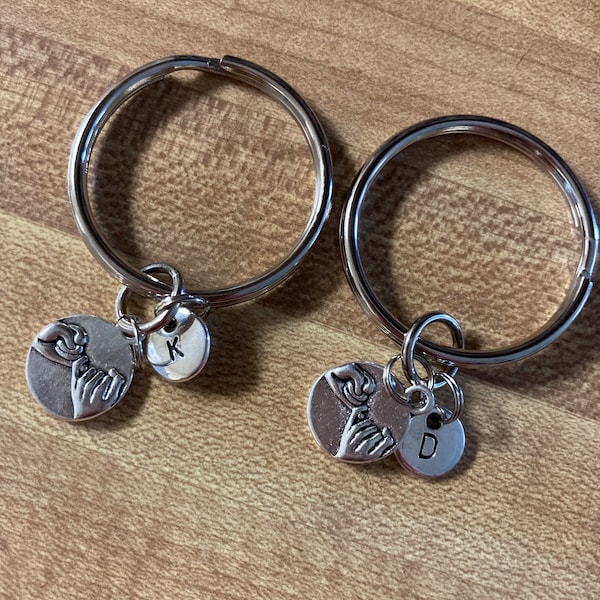 Pinky Swear 2 Keychains for Best Friends, Pinky Promise Key Chain Pair ...