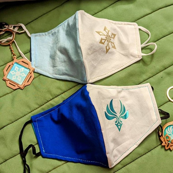 Genshin Impact Inspired HTV Face Masks *made to Order* - Etsy