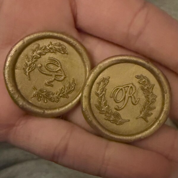 Wax Seal Stickers Custom, Personalized Wax Seal Stickers, Monogram ...