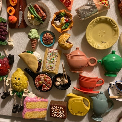 Slice of Cake Magnet, Miniature Polymer Clay Fake Food Magnets, Unique ...
