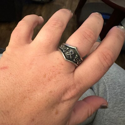 Viking Rune Ring Your Choice of Rune Symbol Adjustable US - Etsy