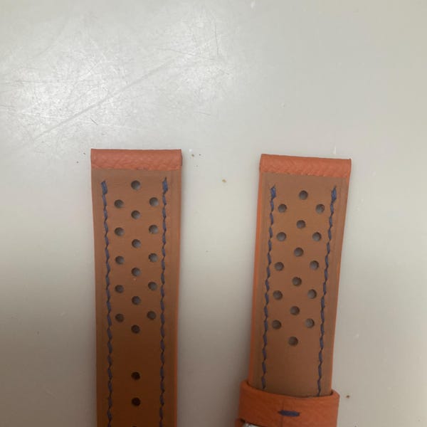 Tissot PRX Watch Strap Black Soft Leather Racing Rally Watch Strap ...