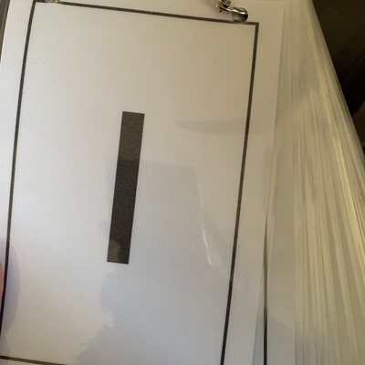 Laminated Alphabet Flash Cards Simple Design Double-sided - Etsy