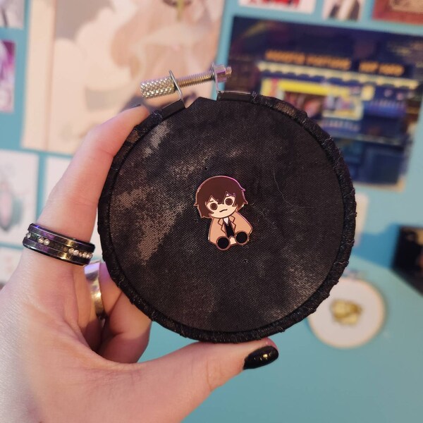 Bsd Chibi Dazai Enamel Pin - Etsy