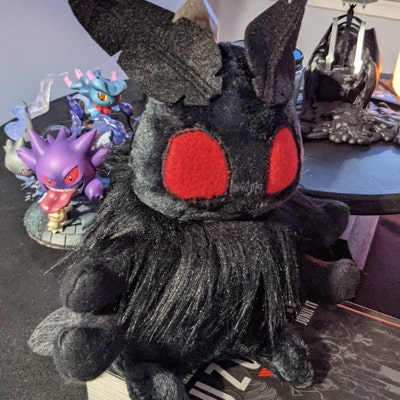 Moth Plush Black and Red made to Order - Etsy