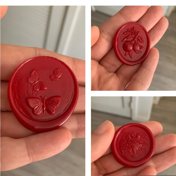 Wax Seal Stamp, Plant Seal Series - Osmanthus Fragrans/oranges/gingko ...
