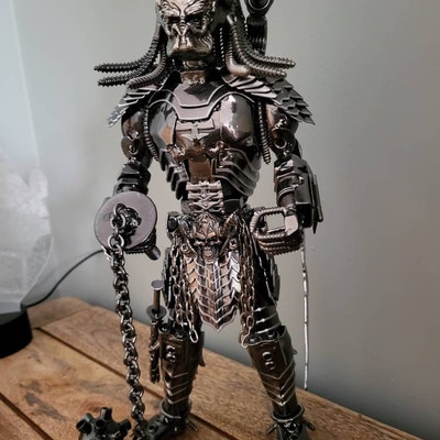 Predator Life Size Alien Vs Predator Handmade Recycled Metal Art ...