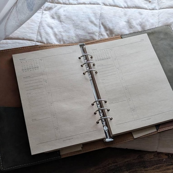 A6 Binder Pockets: Transparent PVC 6-ring Organizer - Etsy