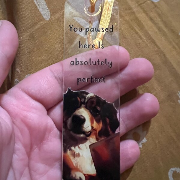 Personalized Dog Bookmark,custom Your Pet Cartoon Bookmark,photo ...