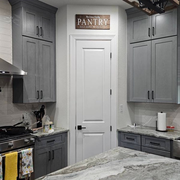 Pantry Sign, Custom Kitchen Sign, Personalized Pantry Sign, Custom Wood ...