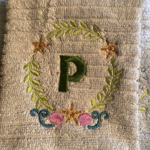 Beach Monogram Frame Digital Machine Embroidery Design 4 Sizes ...
