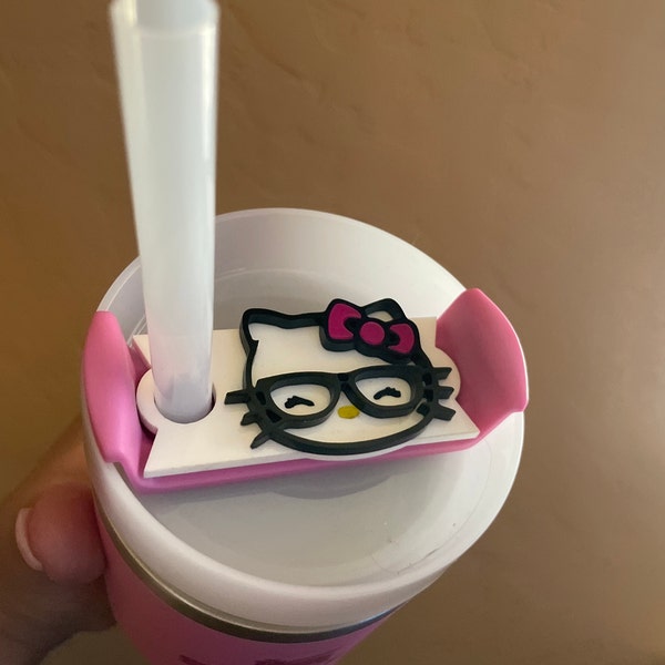 Stanley Tumbler Topper | Cup Tag | Kitty | Hello | Tumbler Topper | 30 ...