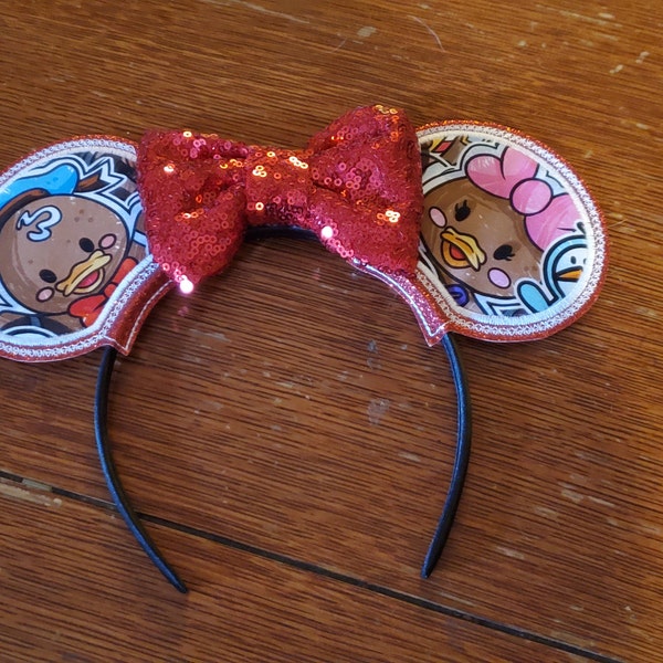 Handmade Custom Fabric Gingerbread Minnie Mickey Inspired Ears ...