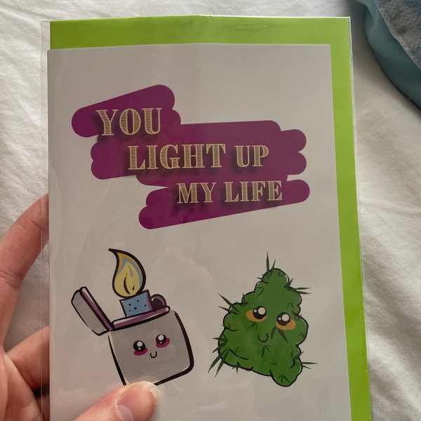 Joint for Two!- Funny Weed Card / Weed Valentine's Day Card / Weed Love ...