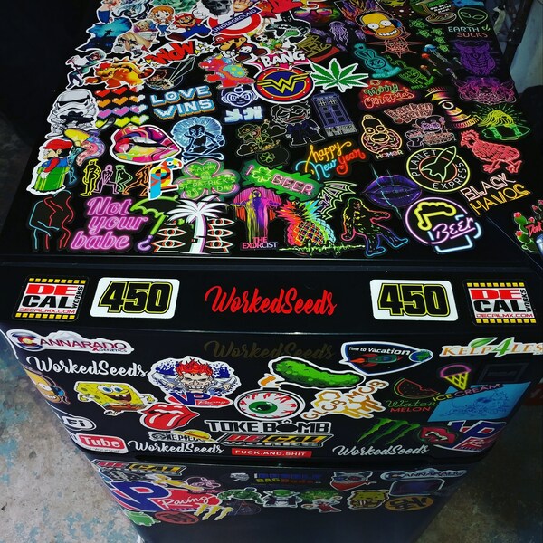 75 Neon Style Stickers Sheet Pack - Etsy