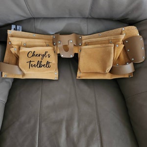 Personalized Tool Belt With Name , Custom Tool Belt, Fathers Day Gift ...