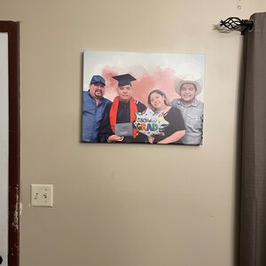 Personalized Memorial Portrait on Canvas Customizable Family - Etsy