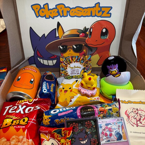 Grass / Bug Themed Pokémon Gift Box Set - Perfect for Collectors & Fans ...