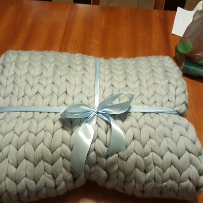 Giant Merino Wool Yarn, Arm Knitting, Chunky Yarn, Mega Bulky Yarn ...