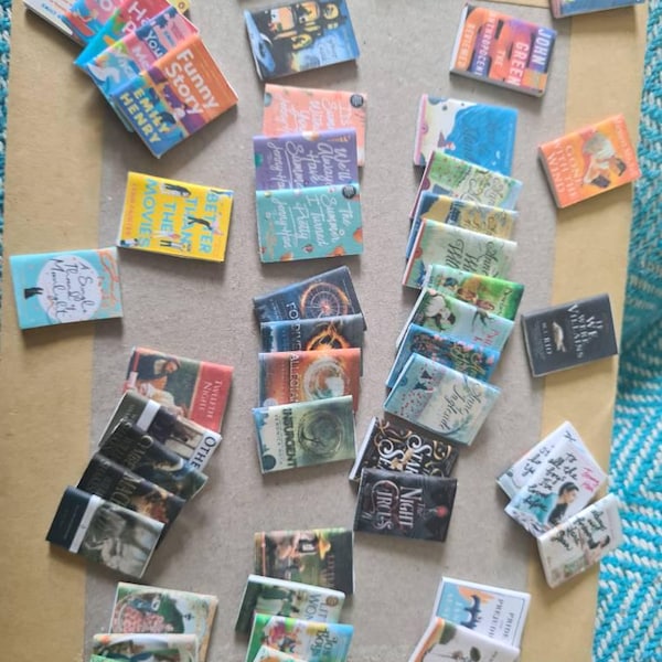 Custom Mini Book for Display or TBR Jar (2.5cmx1.8cm) - Etsy UK