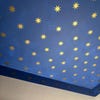 Gold Ceiling Decals. 2 Inch Stars. 8 Point Star Decals. Geometric Wall ...