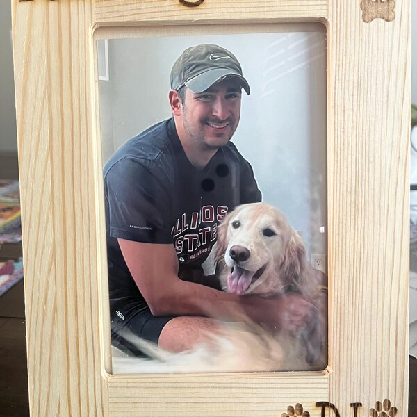 Who Rescued Who Personalized Pet Picture Photo Frame- Custom Picture ...