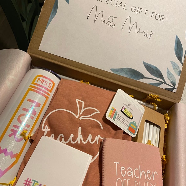 Teacher Gift Box | Personalized Teacher Gift Set | Teacher Gift ...